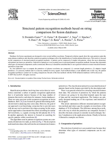 Pdf Structural Pattern Recognition Methods Based On String Comparison