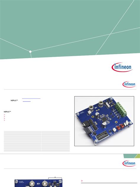 Infineon Quick Start Guide Eval Audio Ma12070p Applicationnotes V01 00