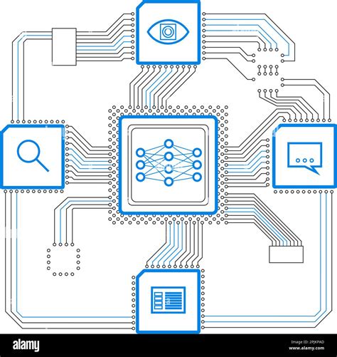 Neural Network On Circuit Artificial Intelligence Services Image And