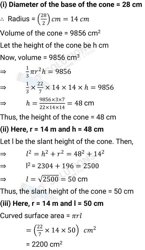 Ncert Solutions For Class 9 Maths Chapter 13 Surface Area And Volume