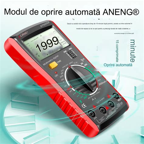 Multimetru Smart Cu Display Lcd Color Selectare Automata Tensiune