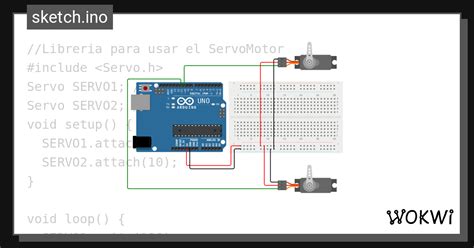 Servomotor Wokwi Esp32 Stm32 Arduino Simulator