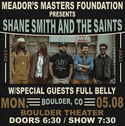 Shane Smith And The Saints Announce Boulder Theater Show 5823