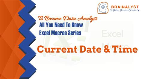 Current Time And Date Excel Macros Excel Vba Macros Vba Macros Excel Automation Macros