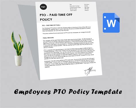 Pto Policy Template Simplify Paid Time Off Management