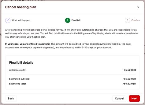 WordPress Hosting Plans Cancel WordPress Plan Kinsta Docs