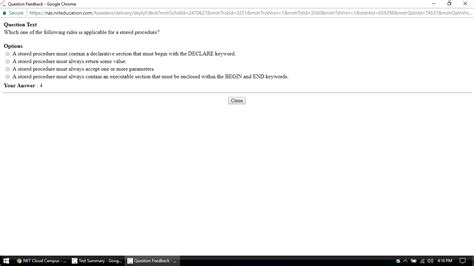 Niit Plsql Cycle Test 3 Solutions