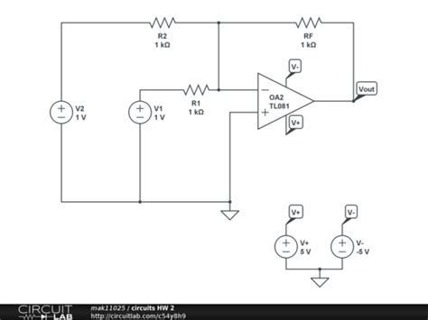 Circuits Hw 2 Circuitlab