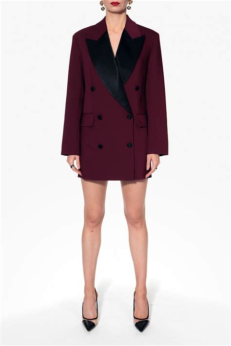 Sukienka Marynarka Morgana Burgundy And Black Aggi By Halewski