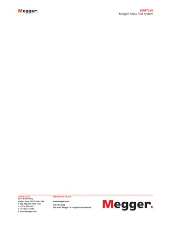 Megger Relay Test System At Best Price In Mumbai By Megger India