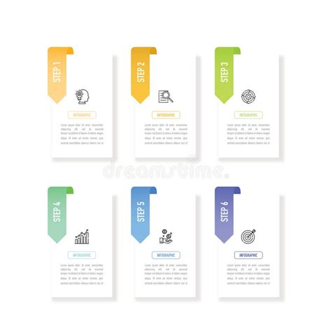Rectangular Paper Origami Infographic For Business Presentation Stock