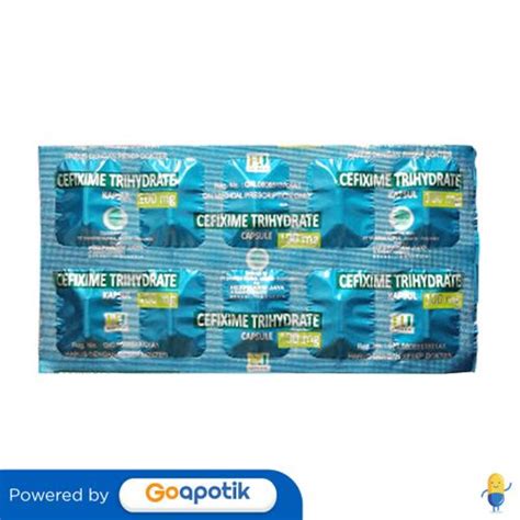 Jual Cefixime Hexpharm 100 Mg Strip 10 Kapsul Shopee Indonesia