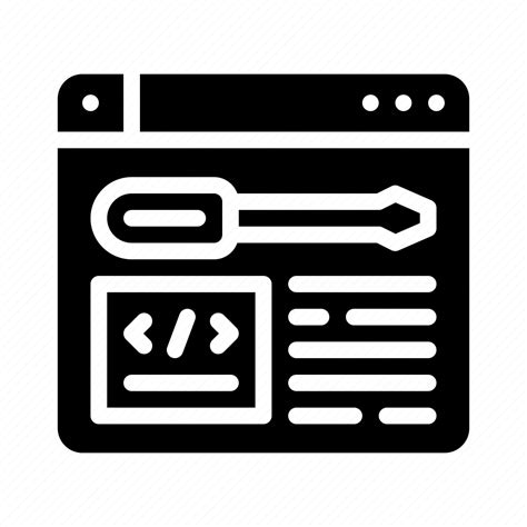Maintenance Software Development Coding Programming Website Screwdriver Icon Download On