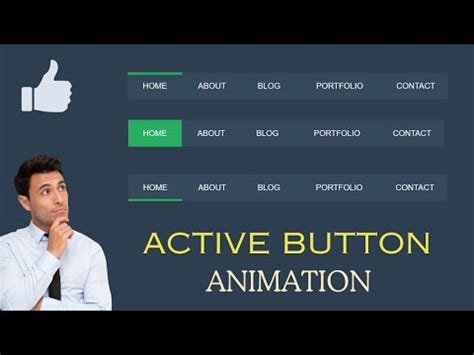 Animated Navigation Menu Bar using html css | Menu Hover Animation - YouTube