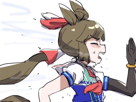 ウマ娘「「逃げに逃げまくってやる」 妄想⚠︎ウマ娘化 」しめしま💫54邪神ちゃんフェスのイラスト