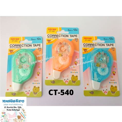 Jual Tipex Roller Joyko Ct 540 12m Correction Tape Tipex Kering Kenko Tip Ex Kertas