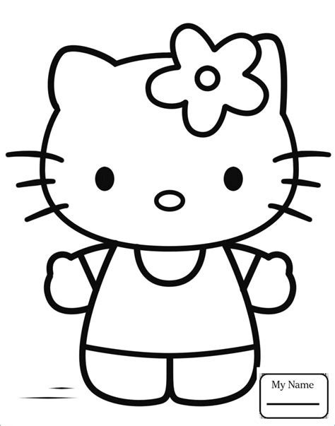 Hello Kitty Cartoon Coloring Pages At Free Printable