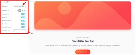 How To Use Fancy Slider Widget