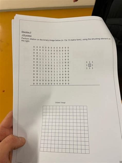 Solved Quevion Revints Perform Dilation On The Binary Chegg