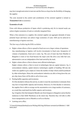 Module SCM Notes Pdf Business Administration Business