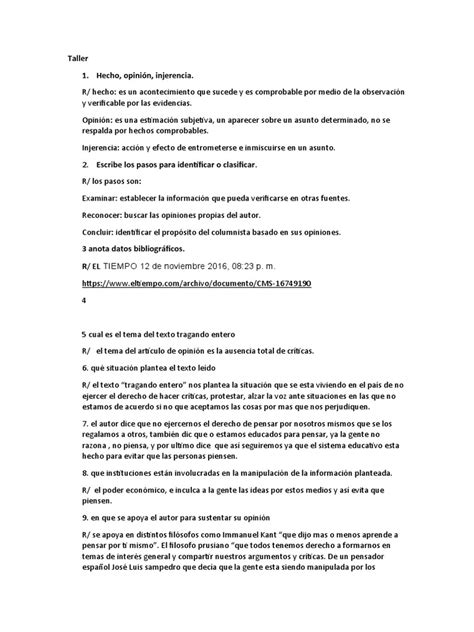 Taller Download Free Pdf Teorías Filosóficas