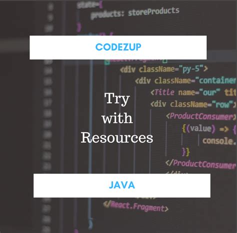 Try With Resources Java Explanation Examples Codez Up