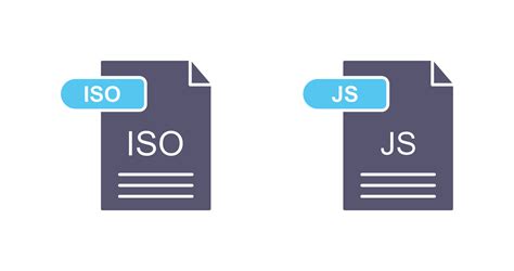 Iso And Js Icon 32702435 Vector Art At Vecteezy