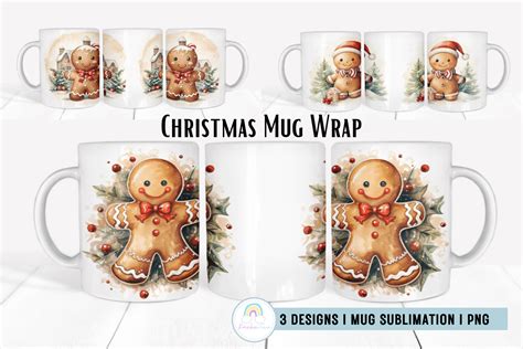 Christmas Gingerbread Mug Sublimation Graphic By Rainbowtown · Creative