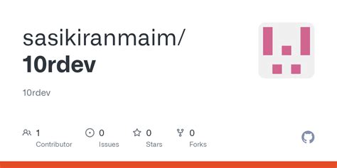 Github Sasikiranmaim10rdev 10rdev