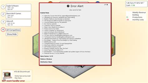 Error Value Cannot Be NaN Bug Greenheart Games Forum