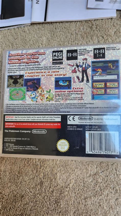 Pokemon Platinum Case Rgameverifying
