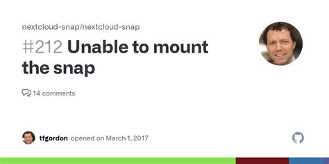 Unable To Mount The Snap · Issue 212 · Nextcloud Snapnextcloud Snap · Github