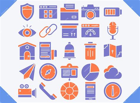 Premium Vector Vector Ui Line Icon Set
