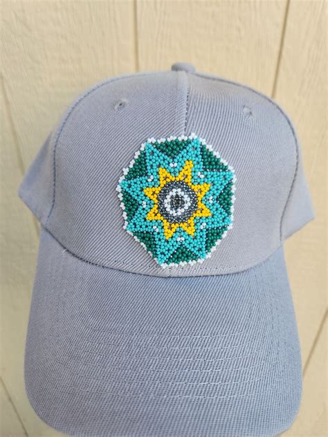 Native Huichol Style Beaded Basbeball Cap Etsy