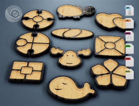 Set Of Custom Catchall Tray Cnc Router Files STL D Print Files