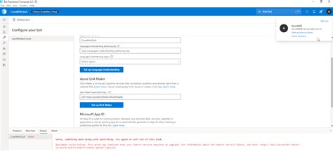 Bot Framework Composer Setting Problem Microsoft Qanda