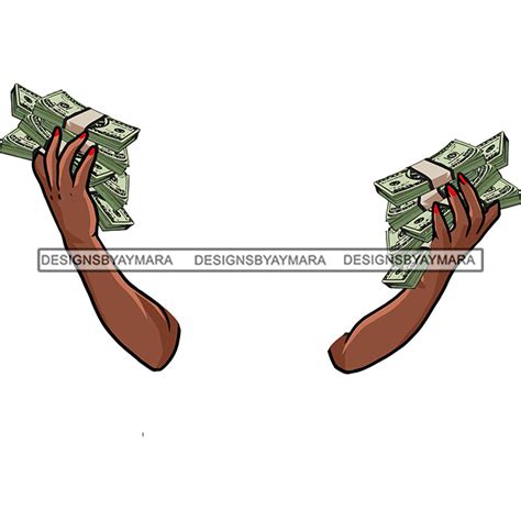 Hands Holding Stack Of Money Gangsta Gangster Woman Badass Hustler Hus