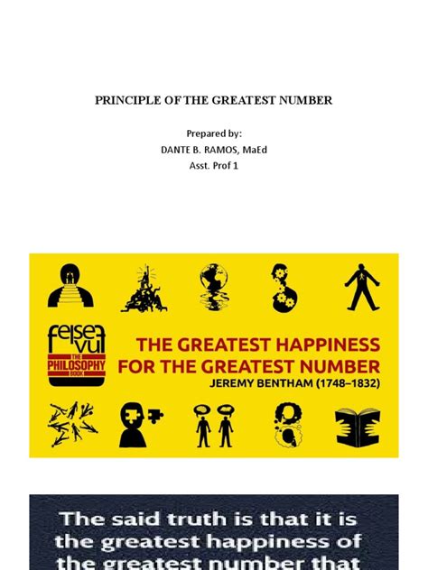 Principle Of The Greatest Number Ppt Ethics Pdf Utilitarianism