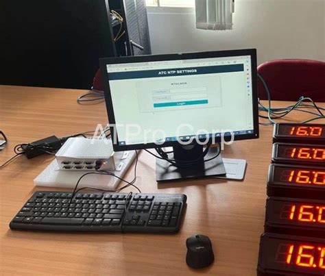 Đồng Hồ đồng Bộ Thời Gian Ntp Server đồng Hồ Led 6 Số Lớn Atpro