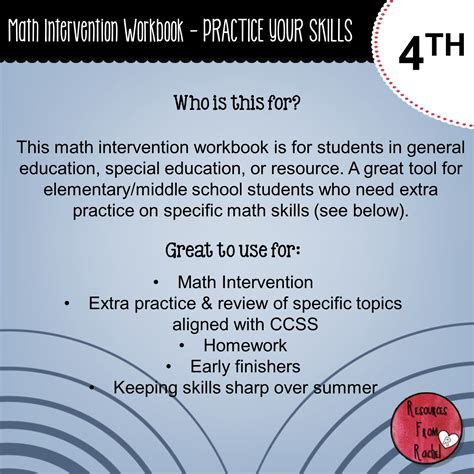Math Intervention Workbook 4th Grade Book 3 Made By Teachers