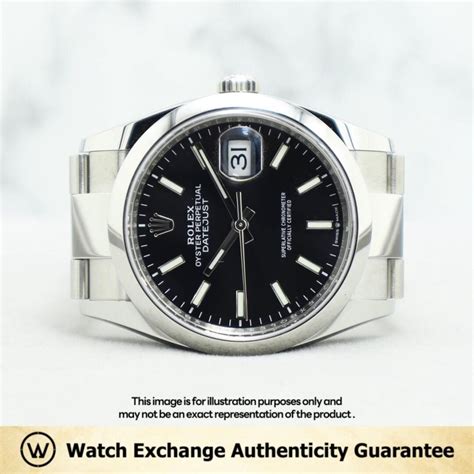 Pre Owned Rolex Datejust Oyster 126200 Black Watch Exchange Singapore