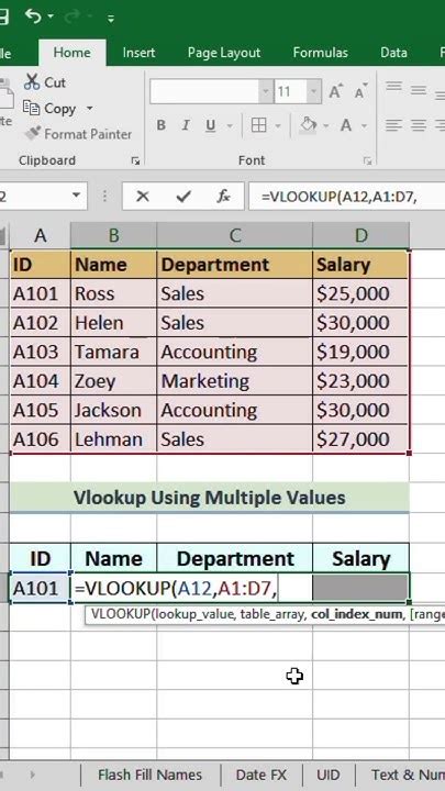Shorts Vlookup With Match In Excel Advance Vlookup Trick In Hindi