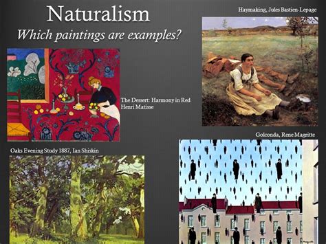 Naturalism Art Examples