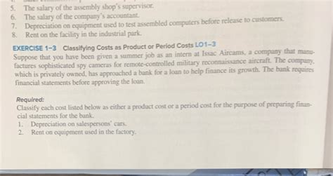 Solved 5 The Salary Of The Assembly Shop S Supervisor 6