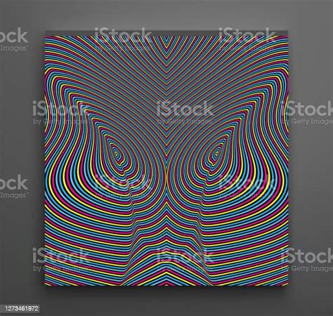 具有光學錯覺的圖案抽象條紋背景3d 向量圖向量圖形及更多全景圖片 全景 具有特定質地 動作 Istock