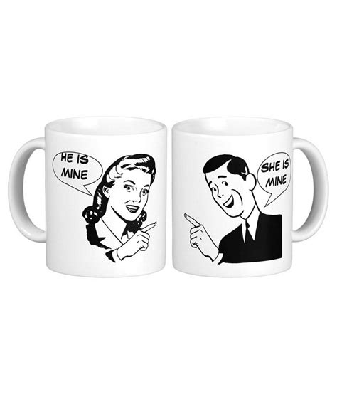 Exotic Silver Love Couple Mugs With Anniversary And Funny Quotes Set Of