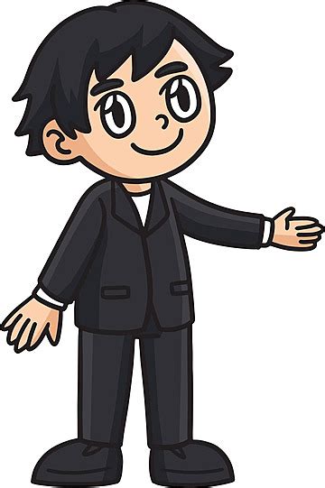 Wedding Groom Cartoon Colored Clipart Clip Art Hand Drawn Decoration