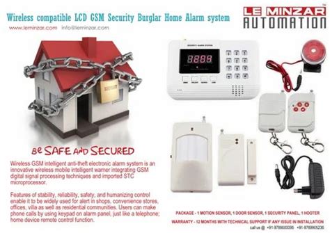 Gsm Based Home Security Alarm System At Just At Best Price In Chennai