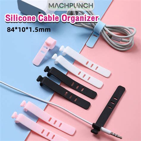Mp Cable Silicone Strap Cable Organizer Clips Wire Cord Winder