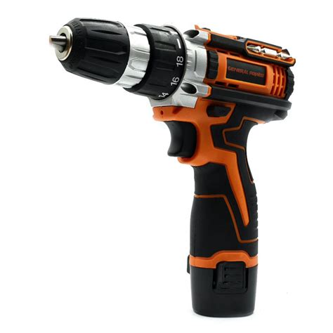 قیمت و خرید دریل پیچ گوشتی شارژی سه نظام 10 میلیمتری 18 ولت ژنرال پاور مدل Ptcd 12d02 3